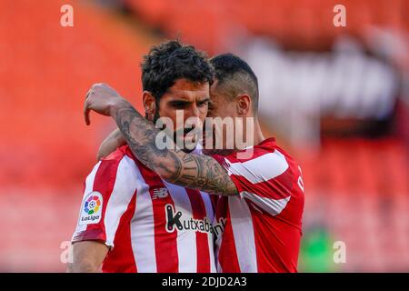 VALENCIA, SPAIN - DECEMBER 12: Raul Garcia of Athletic de Bilbao ...