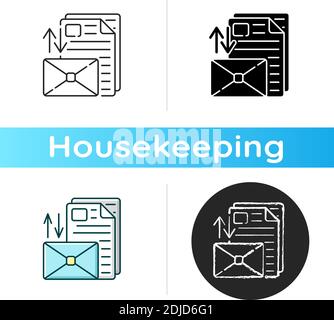 Sorting letters linear icon Stock Vector Image & Art - Alamy