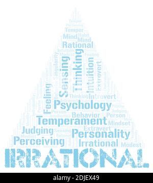 Irrational typography word cloud create with text only Stock Photo - Alamy