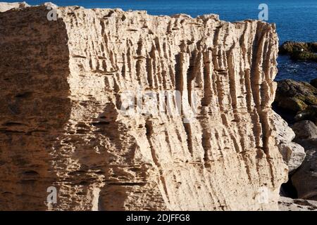 Surface sandy rock. Rocky shore of the Caspian Sea Stock Photo - Alamy