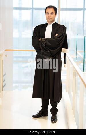 Lawyer Charles Consigny poses at the Palais of Justice, on December 03 ...