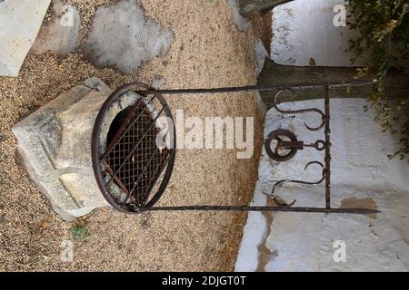 Deep ancient well inside Stock Photo - Alamy