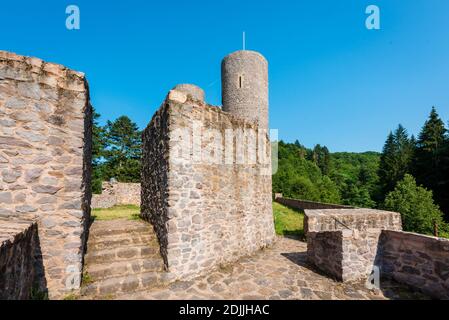 Frauenburg Castle near Baumholder, widow seat of Countess Loretta von ...