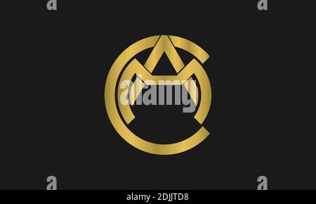 CAM circle letter logo design with circle and ellipse shape. CAM ...