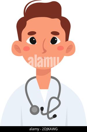 Isolated medic man professions jobs icon logo- Vector Stock Vector ...