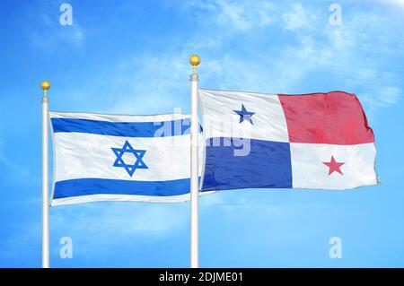 Israel and Panama, symbol of country. Israeli vs Panamanian national ...