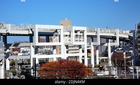 Japan, Chiba City, Hanging Monorail Stock Photo - Alamy