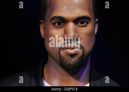 Kanye West's wax figures featured at Madame Tussauds in London, England ...