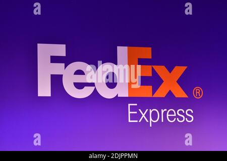 General view of the FedEx European Hub at Paris-CDG airport in Roissy ...