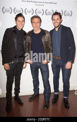 Hicham Harrag, Karim Belkhadra, Samir Harrag attending the Sacre Coeur ...