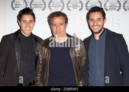 Hicham Harrag, Karim Belkhadra, Samir Harrag attending the Sacre Coeur ...