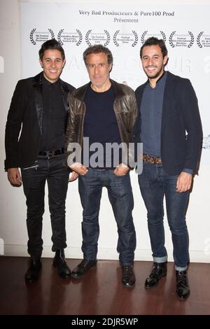 Hicham Harrag, Karim Belkhadra, Samir Harrag attending the Sacre Coeur ...