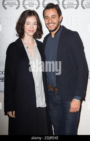 Dorcas Coppin, Samir Harrag attending the Sacre Coeur premiere in Paris ...