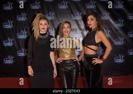 Members of band L.E.J Juliette Saumagne,Elisa Paris and Lucie Lebrun ...
