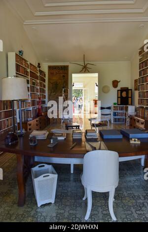 The office of Ernest Hemingway in house in Key West remains very much ...