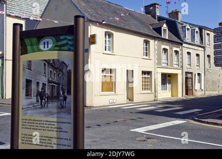 Street in Sainte Mere Eglise, Normandy Stock Photo - Alamy