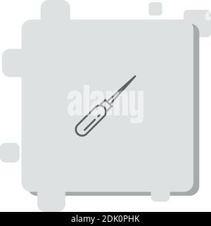 awl, Silhouette vector illustration, isolated on white background Stock ...