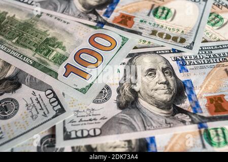 Official currency of the US. Dollar, abbreviation USD. Set of one ...