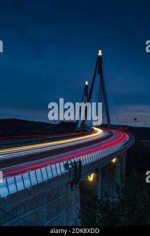 High angle view of Uddevalla Bridge, Bohuslan, Sweden Stock Photo - Alamy