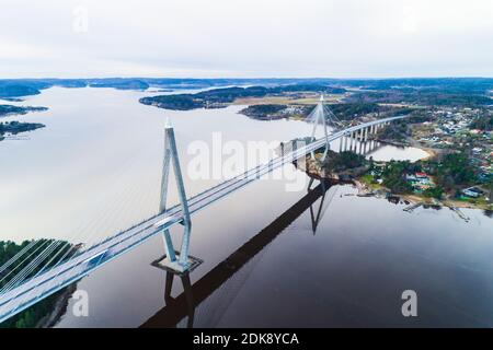 High angle view of Uddevalla Bridge, Bohuslan, Sweden Stock Photo - Alamy