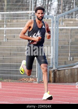 Bochum, Germany. 14th Dec, 2020. German marathon runner Amanal Petros ...
