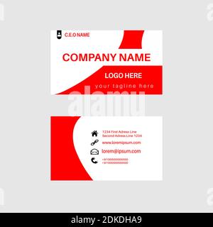 Business abd visiting card design Stock Vector Image & Art - Alamy