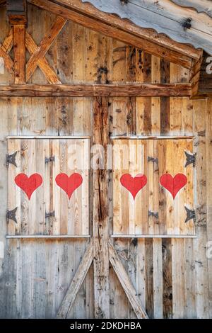 Old alpine hut in the Dolomites, Italy Stock Photo - Alamy