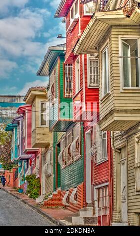 Balat district, Istanbul, HDR Image Stock Photo - Alamy
