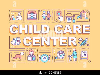 Child care center word concepts banner Stock Vector Image & Art - Alamy