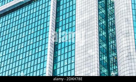 The diamond shaped pattern of a stained glass window UK Stock Photo - Alamy