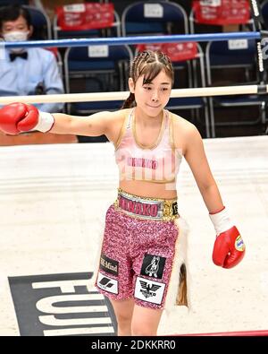 Tokyo, Japan. 10th Dec, 2020. (L-R) Megumi Hosoda, Nanako Suzuki Boxing ...