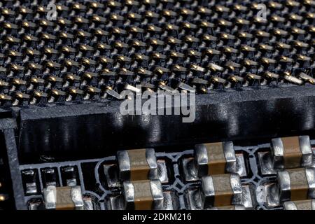 bent CPU socket pins accidentally Stock Photo - Alamy