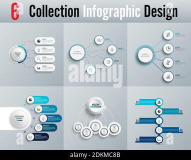 Infographic design set can be used for workflow layout, diagram, annual ...