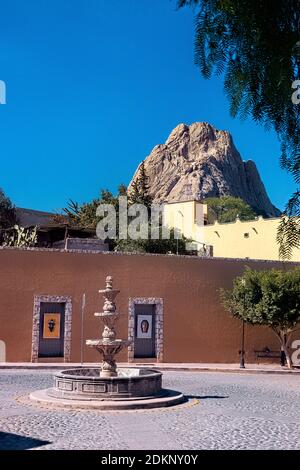 Pena de Bernal, monolith, massive rock, pueblo magico, Bernal, San ...