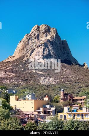 Pena de Bernal, monolith, massive rock, pueblo magico, Bernal, San ...