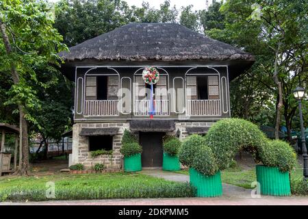 Traditional Filipino house at Rizal Park, Manila, Philippines Stock ...