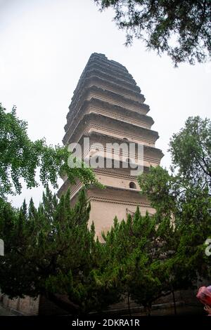 Small (Little) Wild Goose Pagoda, XIan, Shaanxi, China. One of the ...