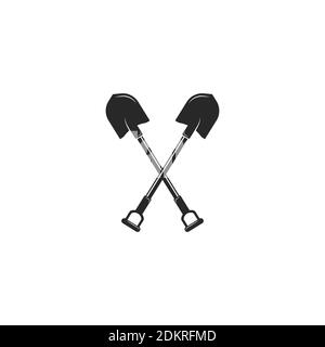 Rake with shovel crossed Stock Vector Image & Art - Alamy