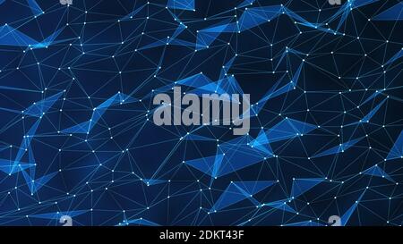 Abstract connected dots. Technology concept Stock Photo - Alamy