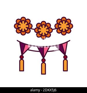 Makara Sankranti, Hindu festival of sun god Surya - solid icons in ...