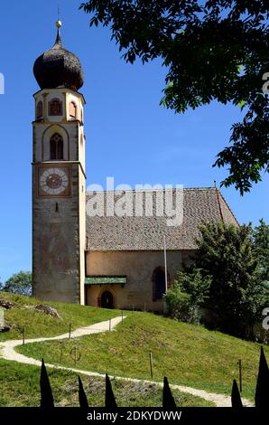 St. Constantine in Fie with Sciliar, Alpe di Siusi, Trentino South ...