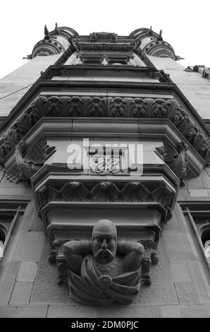 Clock tower and council chambers on Station Road, Ashington ...