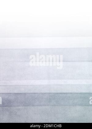 Grey white layered translucent plastic strips create abstract ...