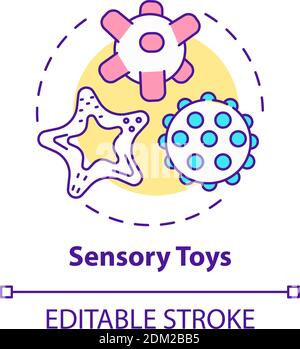 Children with autism sensory development isolated cartoon vector ...
