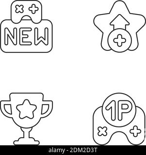 Videogame bonus linear icon Stock Vector Image & Art - Alamy