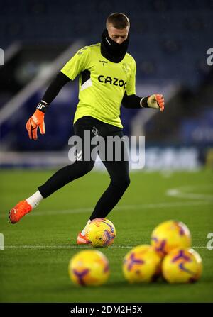 Everton goalkeeper Jordan Pickford ahead of the Premier League match at ...