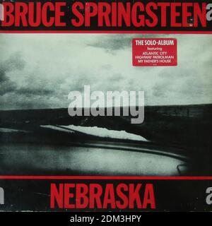 Bruce Springsteen - Nebraska - Vintage vinyl album cover Stock Photo ...