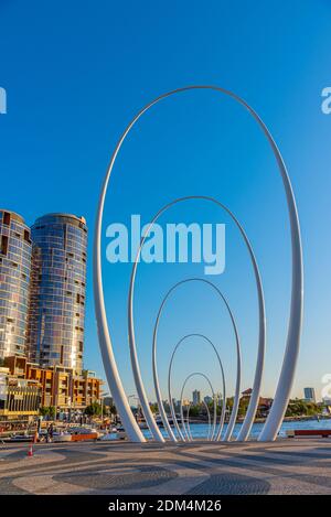 Spanda Monument in Perth Elizabeth Quay in Western Australia Stock ...