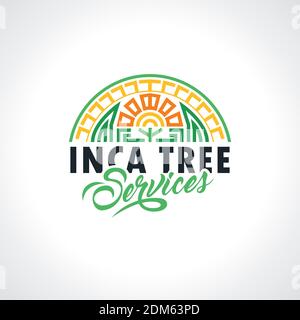 Incas logo template. Inca logo. Tree services illustration for your ...
