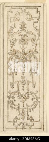 Strapwork Design. Design for vertical panel with strapwork and sphinxes ...